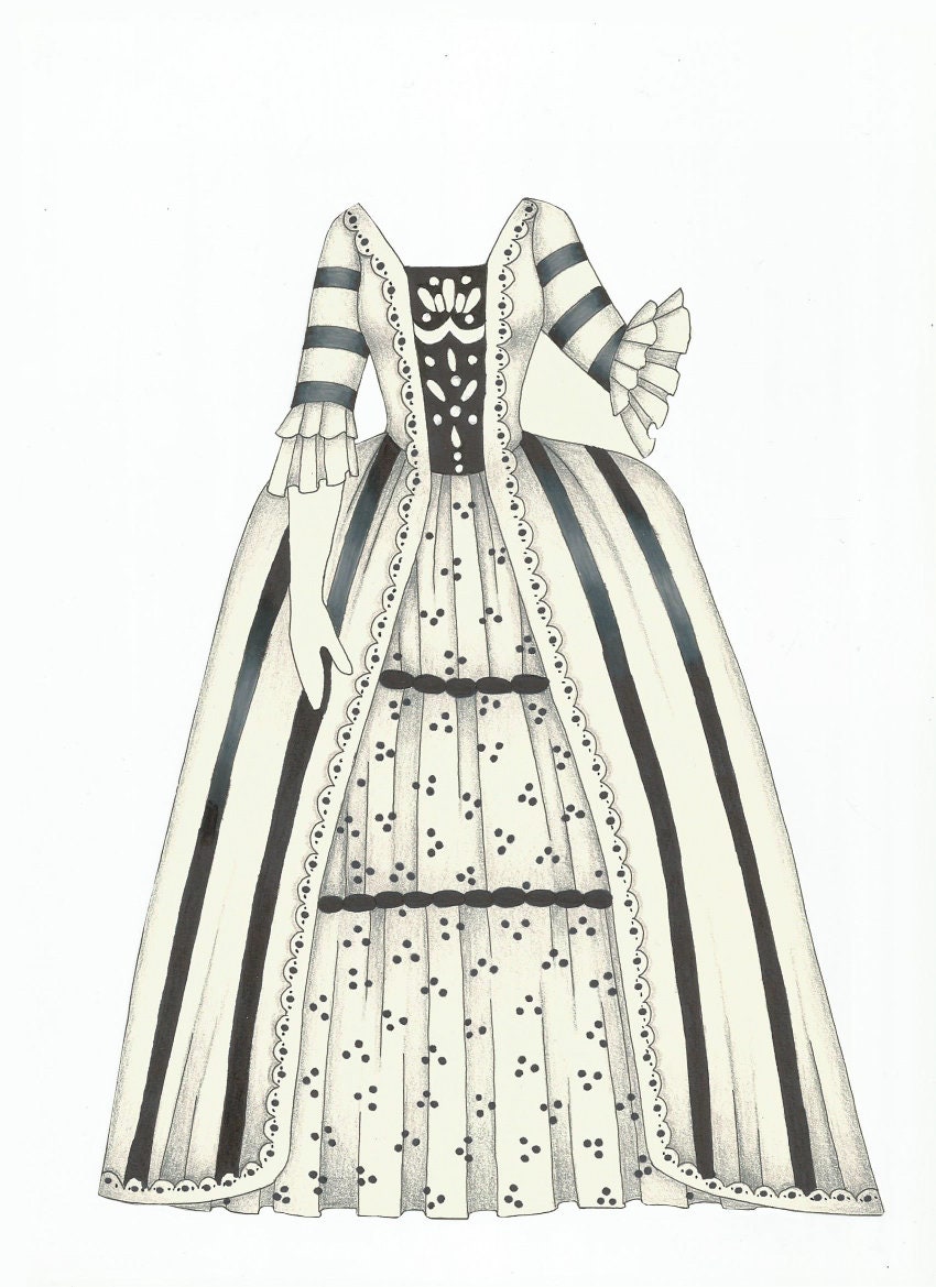 Historical Princess Paper Doll Set - Etsy