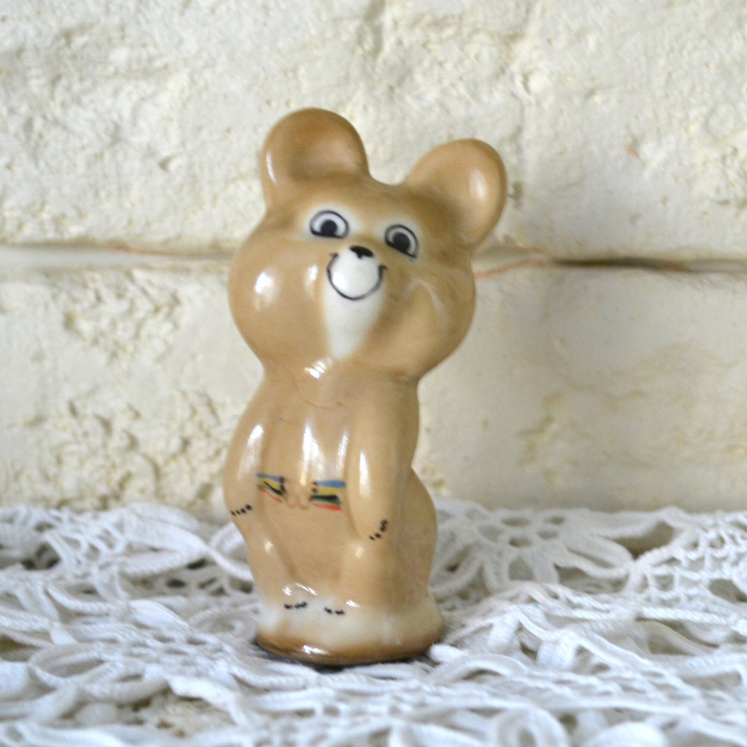 Soviet Olympic Bear 1980 Olympic Misha Porcelain Bear Moscow USSR ...