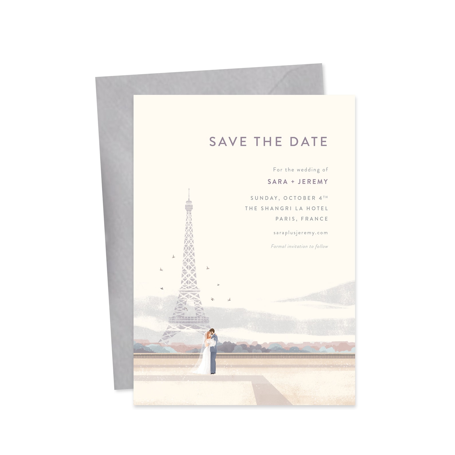 Paris Wedding Invitations,city Wedding Invitations,custom Painted Save ...