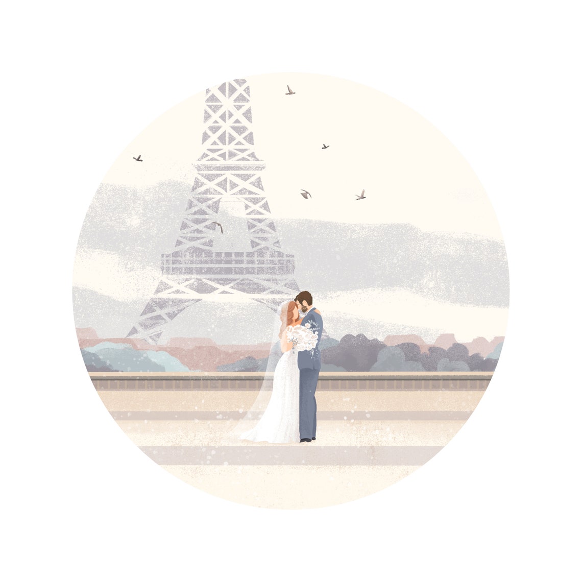 Paris Wedding Invitations,city Wedding Invitations,custom Painted Save ...