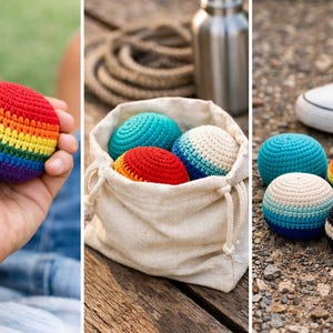 Crochet Hacky Sack Pattern – Easy Footbag Tutorial (PDF Download) - Etsy