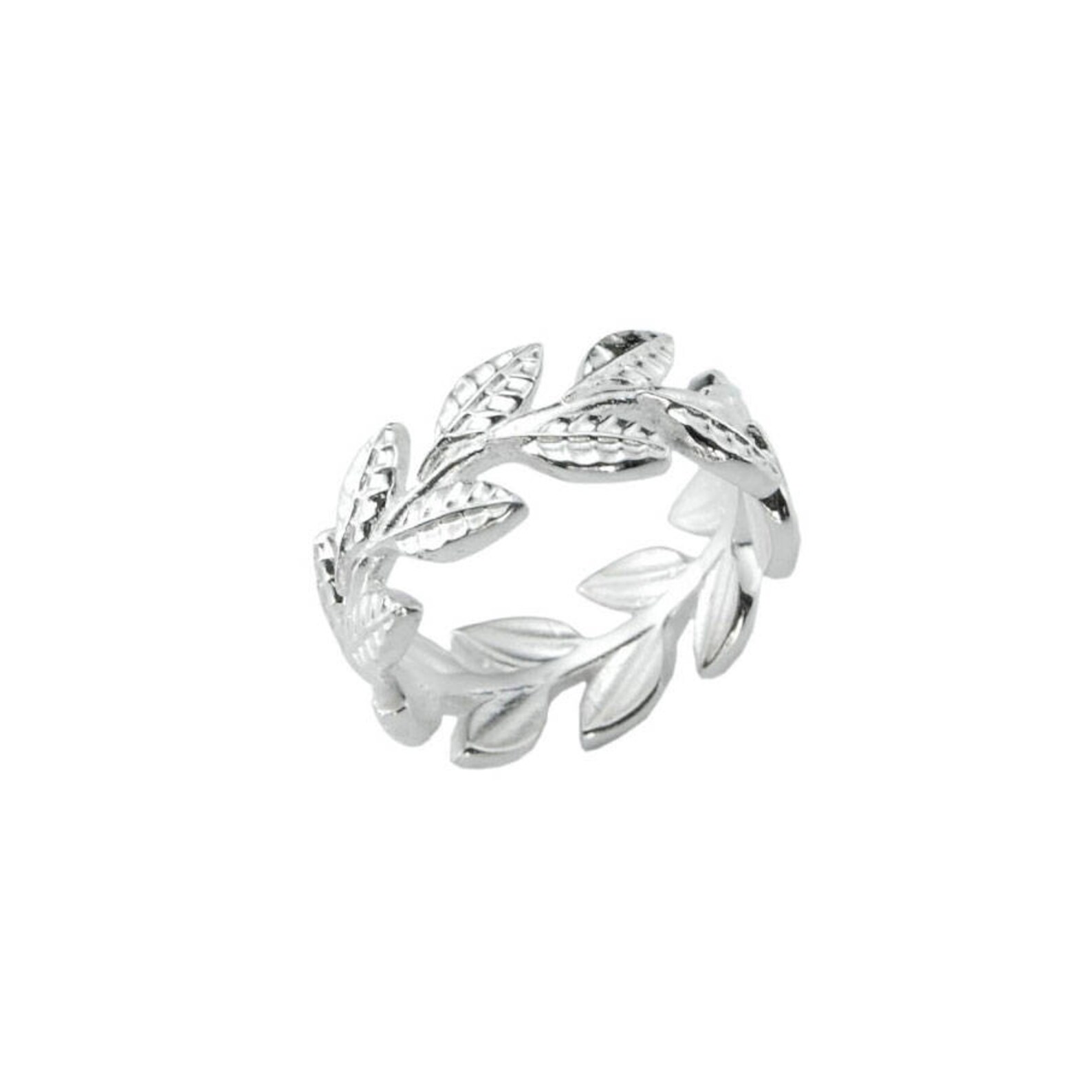 Laurel Wreath Ring Silver Botanical Jewelry Anniversary - Etsy