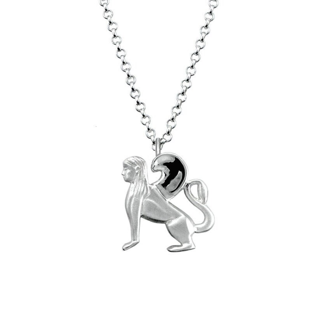 Ancient Greek Sphinx Necklace Silver Ancient Greek Mythology Jewellery ...