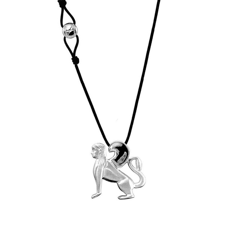 Sphinx Necklace Silver Mythology Jewelry Archeology Ancient - Etsy