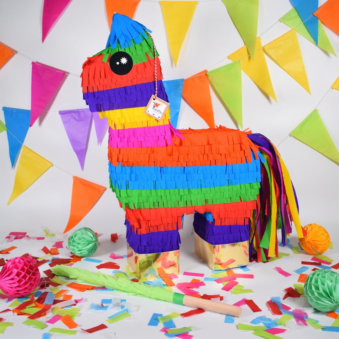 Colorful Burro Piñata - Etsy