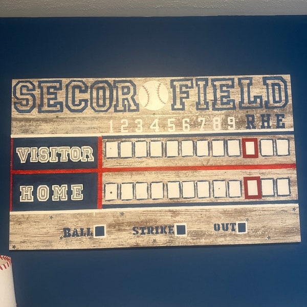 Baseball Scoreboard - Etsy