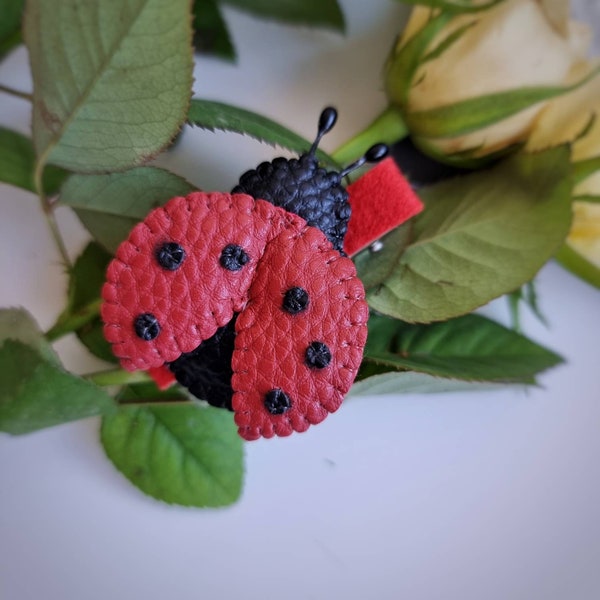 Ladybug Hair Clip - Etsy