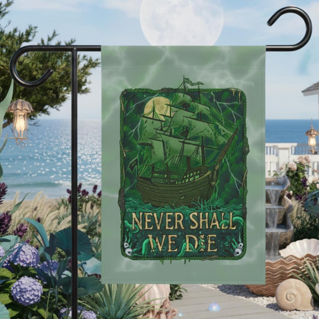 Flying Dutchman Pirate Garden Flag: Double Sided Blackbeard Nautical ...