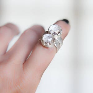 Rock Crystal Ring, Stackable Ring, Sterling Silver Ring, Boho Ring ...