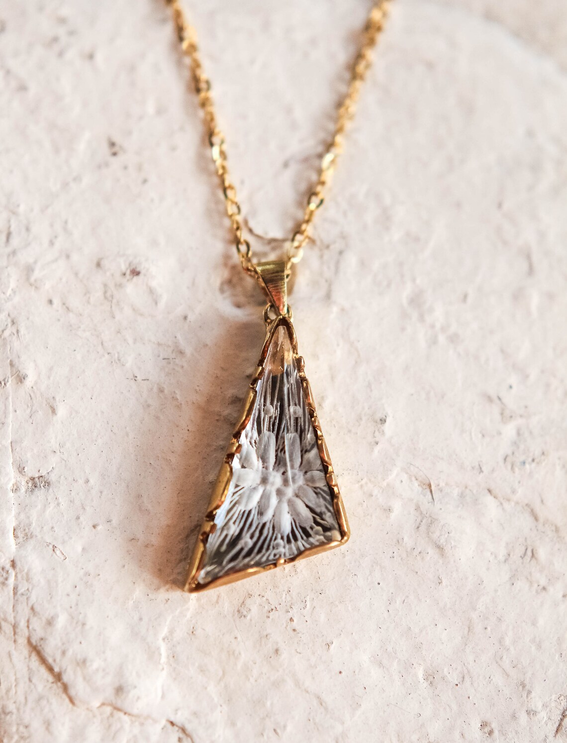 Rock Crystal Pendant Intaglio Pendant Sterling Silver | Etsy