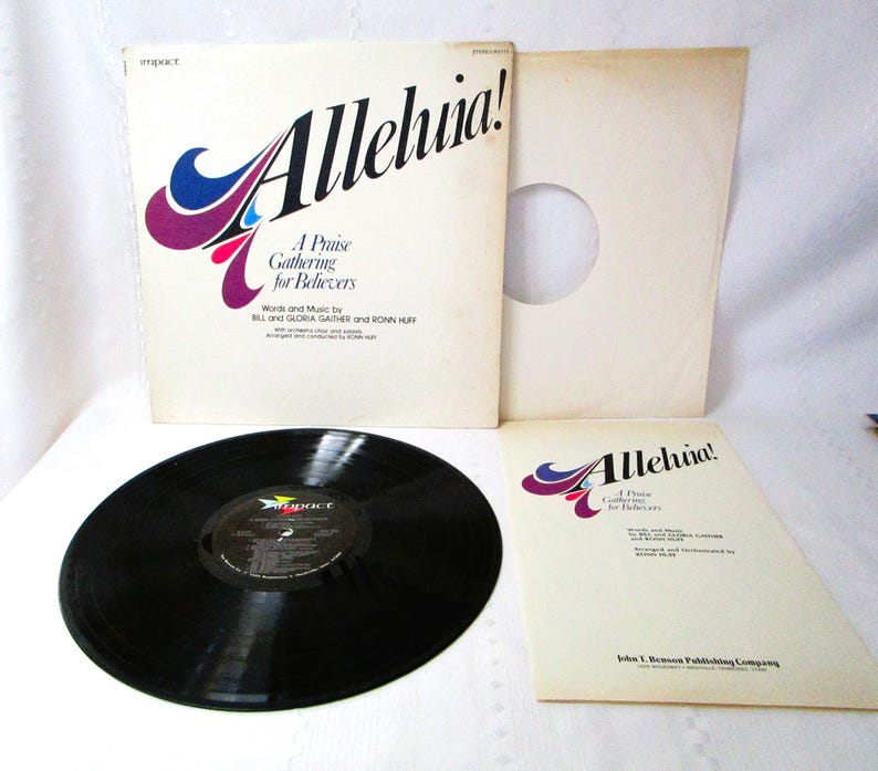 Music Album, Bill and Gloria Gaither and Ronn Huff, Alleluia, A Praise ...