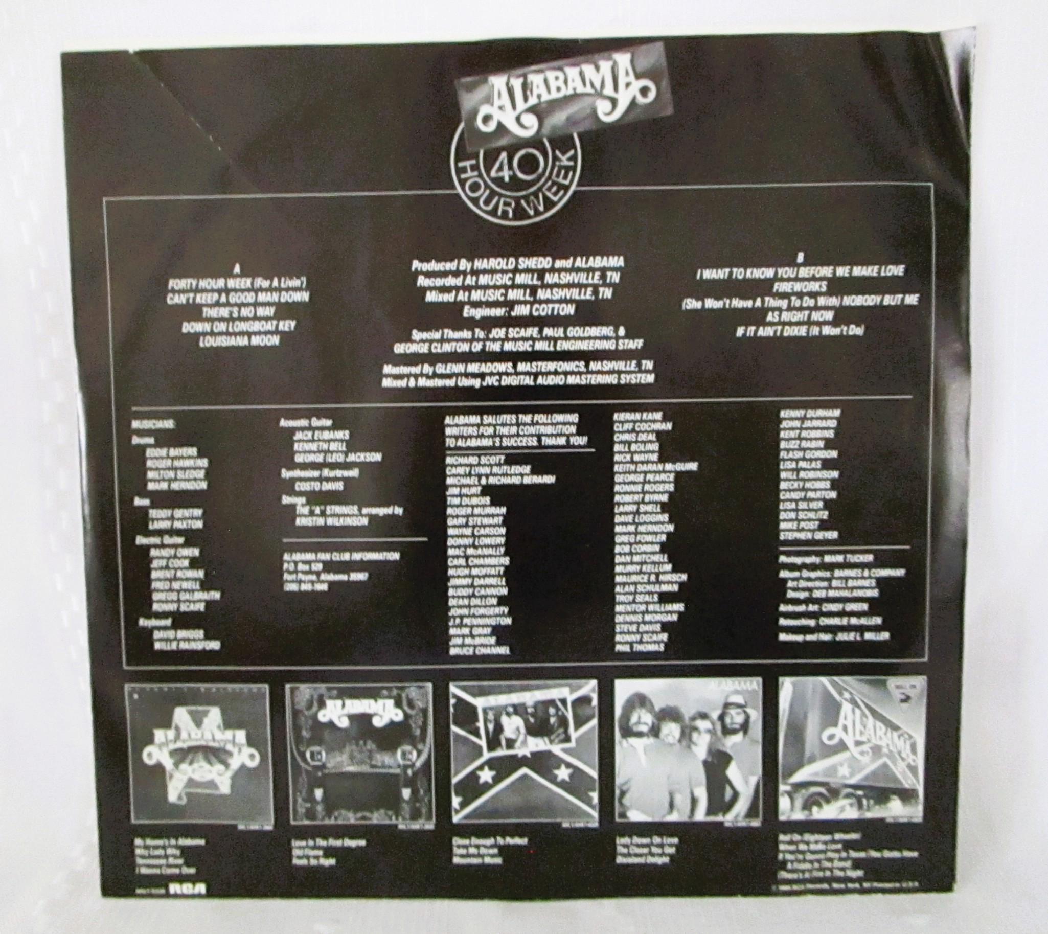 Music Album * Alabama, 40 Hour Week * 126 - Etsy