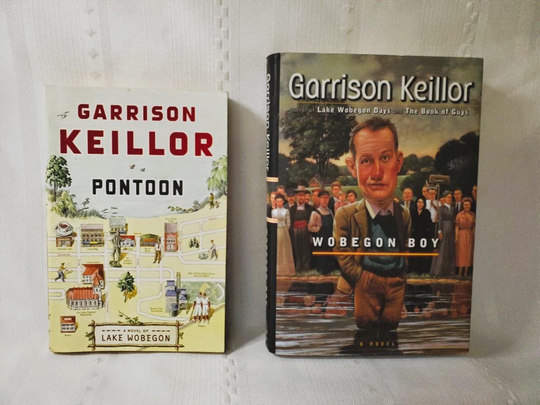 Books by Garrison Keillor * Pontoon & Wobegon Boy, - Etsy