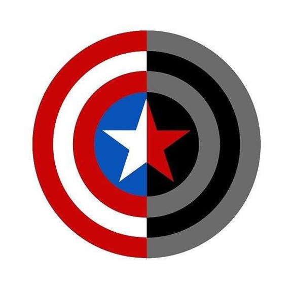 Captain America & Bucky Barnes Shields Downloadable Cross | Etsy