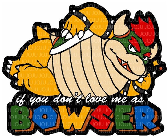 Bowser Vinyl Sticker - Etsy