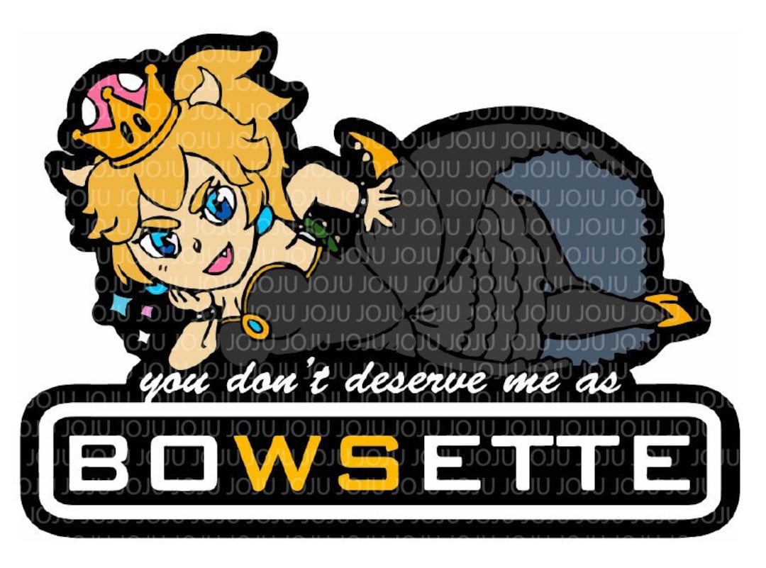 Bowsette Vinyl Sticker - Etsy