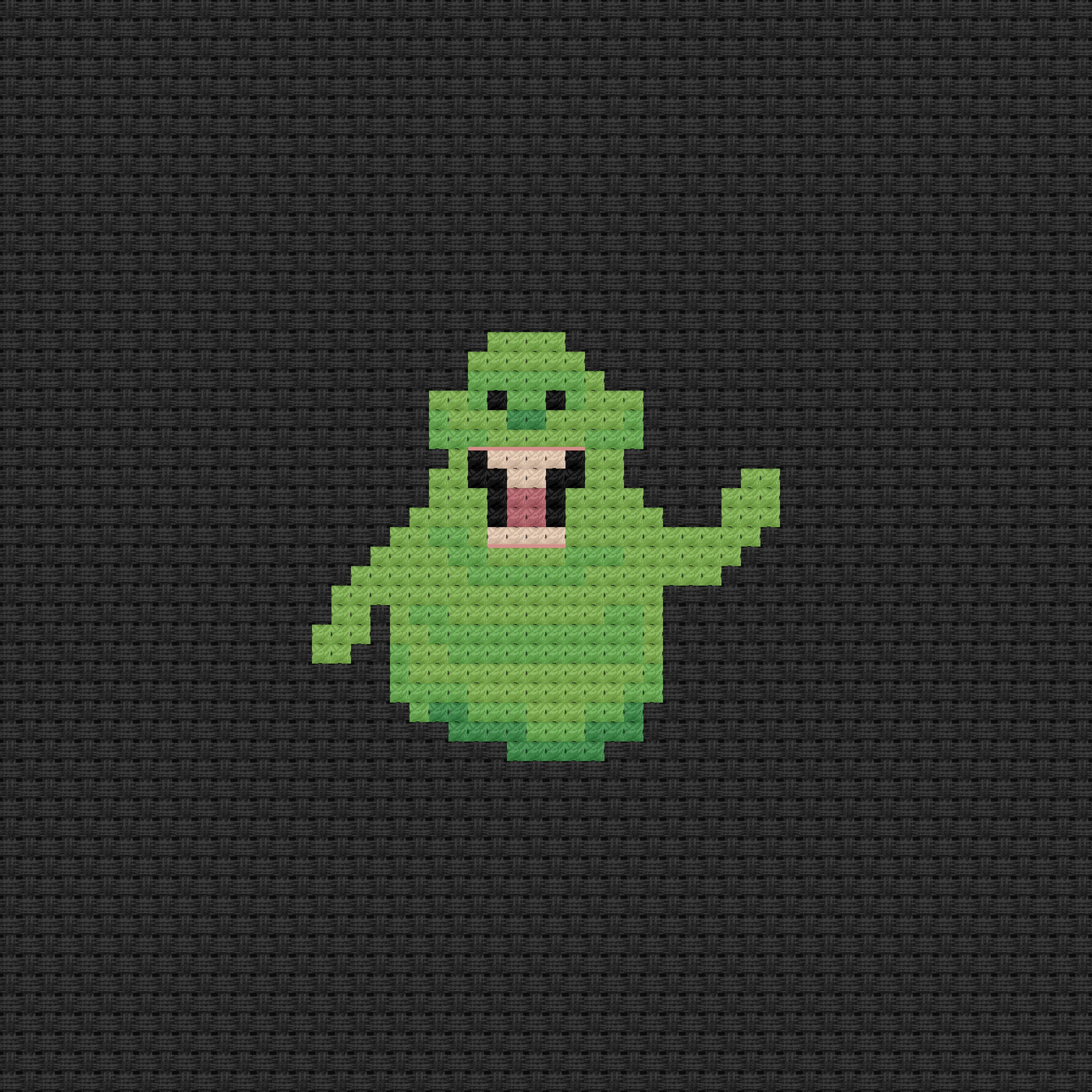 Ghostbusters Slimer Ghost Cross Stitch Pattern Digital Download - 80s ...