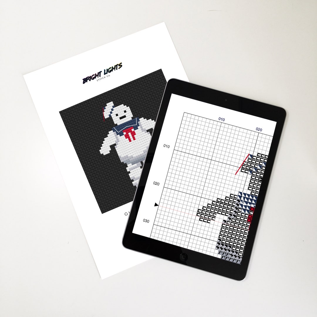 Ghostbusters Stay Puft Marshmallowman Cross Stitch Pattern Digital ...