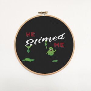 Ghostbusters He Slimed Me Cross Stitch Pattern Digital Download - 80s ...