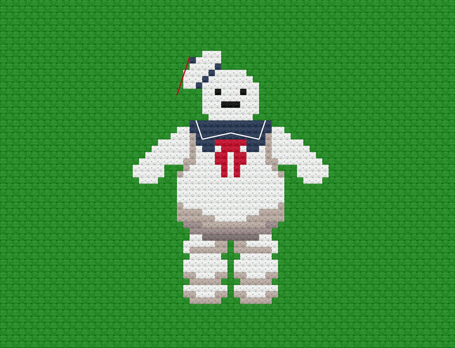 Ghostbusters Stay Puft Marshmallowman Cross Stitch Pattern - Etsy Hong Kong