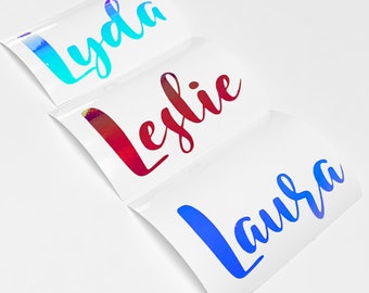 Custom Vinyl Sticker, Name Decal, Personalized Name, Vinyl Name, Custom ...