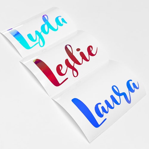Custom Vinyl Sticker Name Decal Personalized Name Vinyl - Etsy