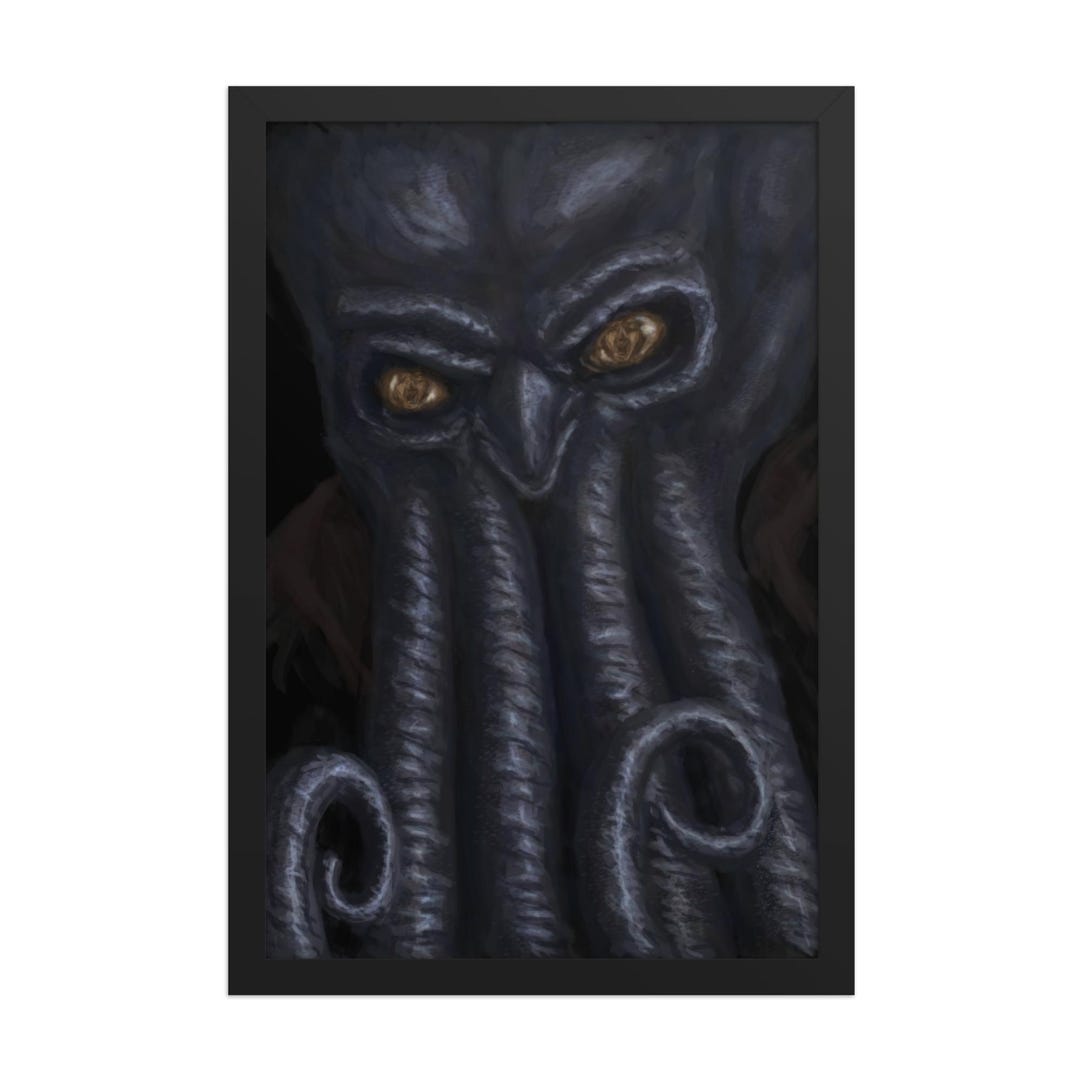 Mind Flayer Painting - Art Print - Wall Home Decor - Poster - Gift ...