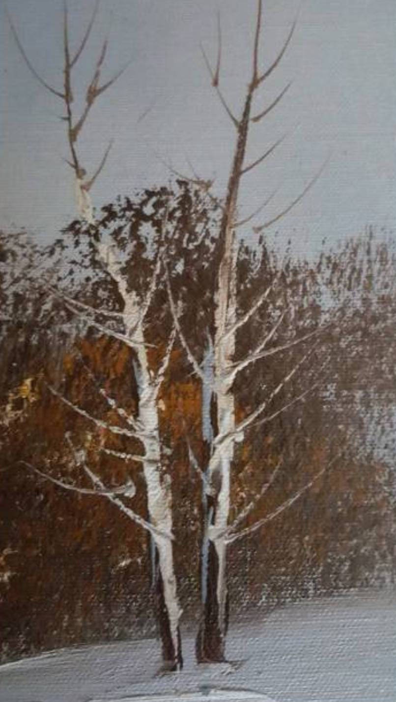 Original Barrister Signed Oil Painting Winter Scene Wood Frame - Etsy