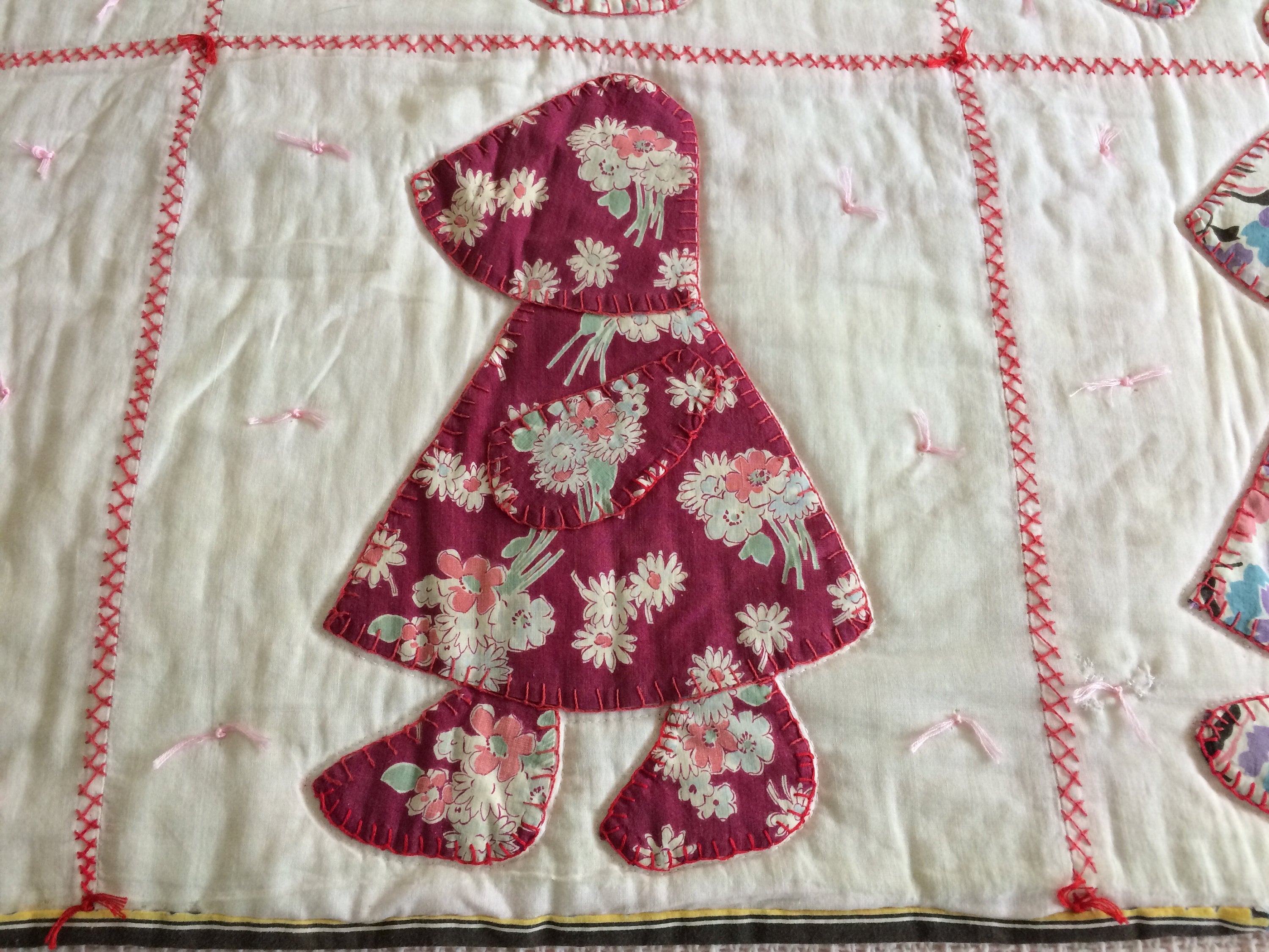 Vintage depression era 1930s to 1940s machine pieced hand | Etsy