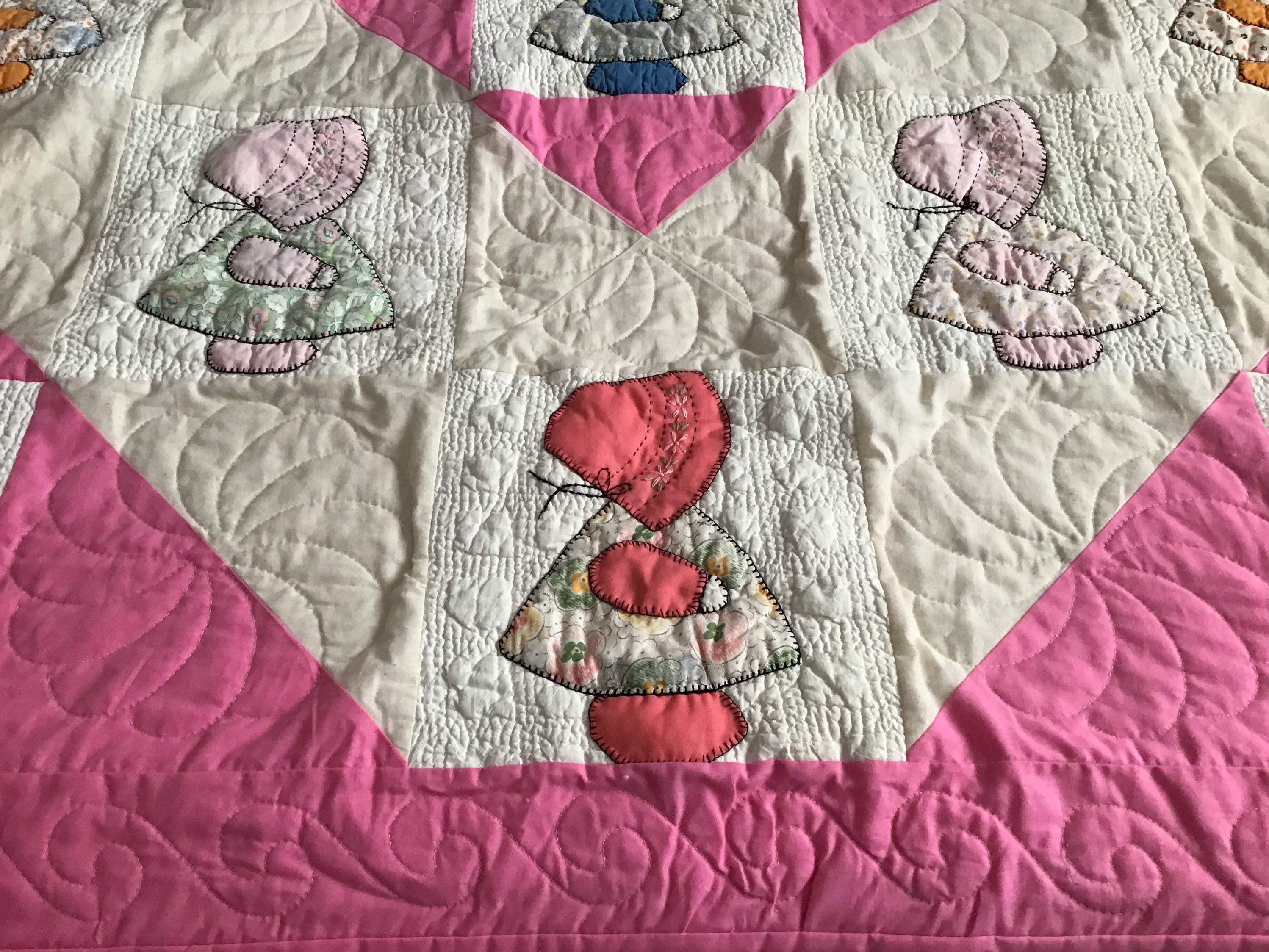 Vintage depression era hand appliquéd hand embroidered | Etsy