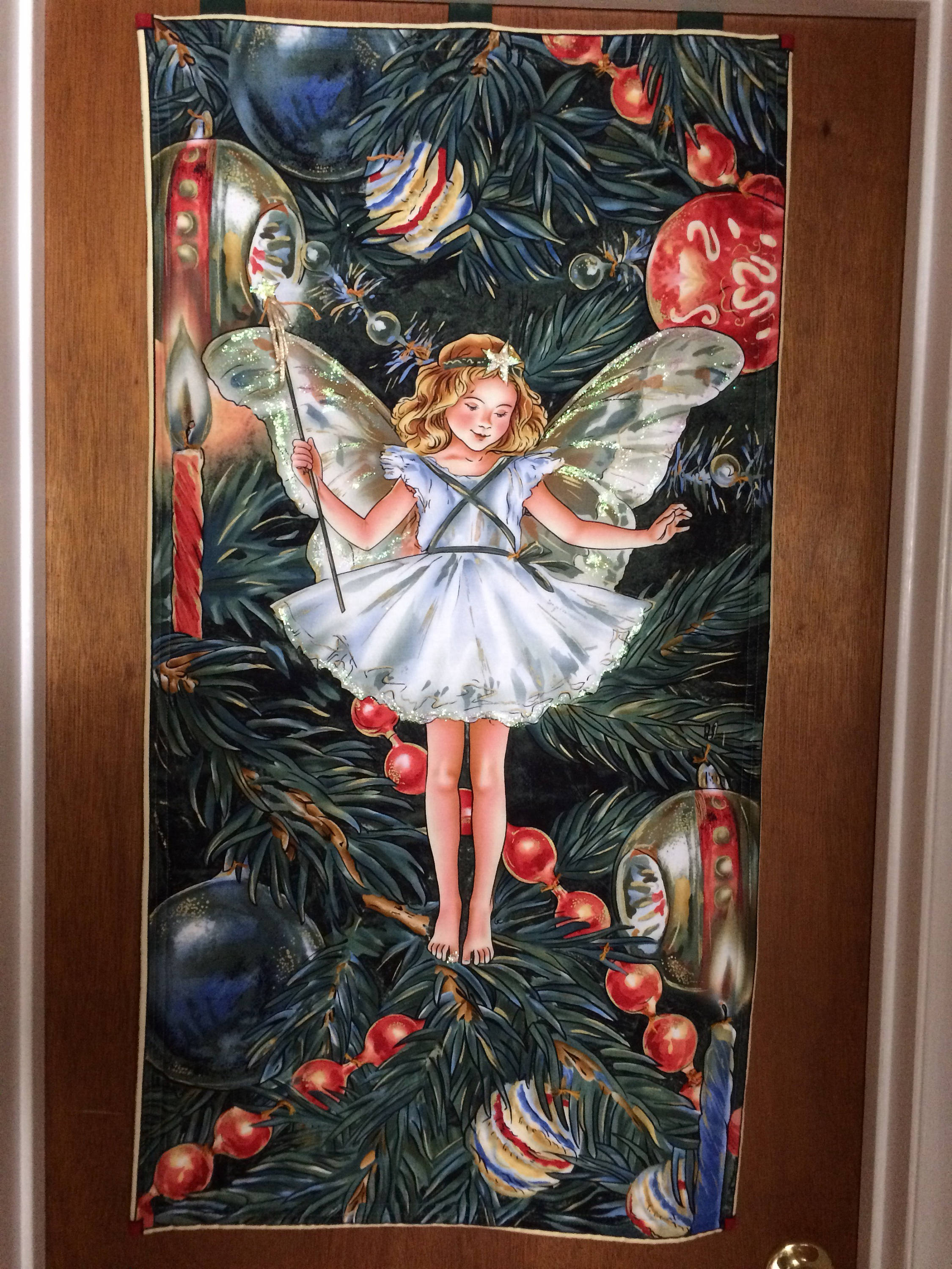 Listing Includes One Christmas Fairy Wall Hanging and Two Vintage ...