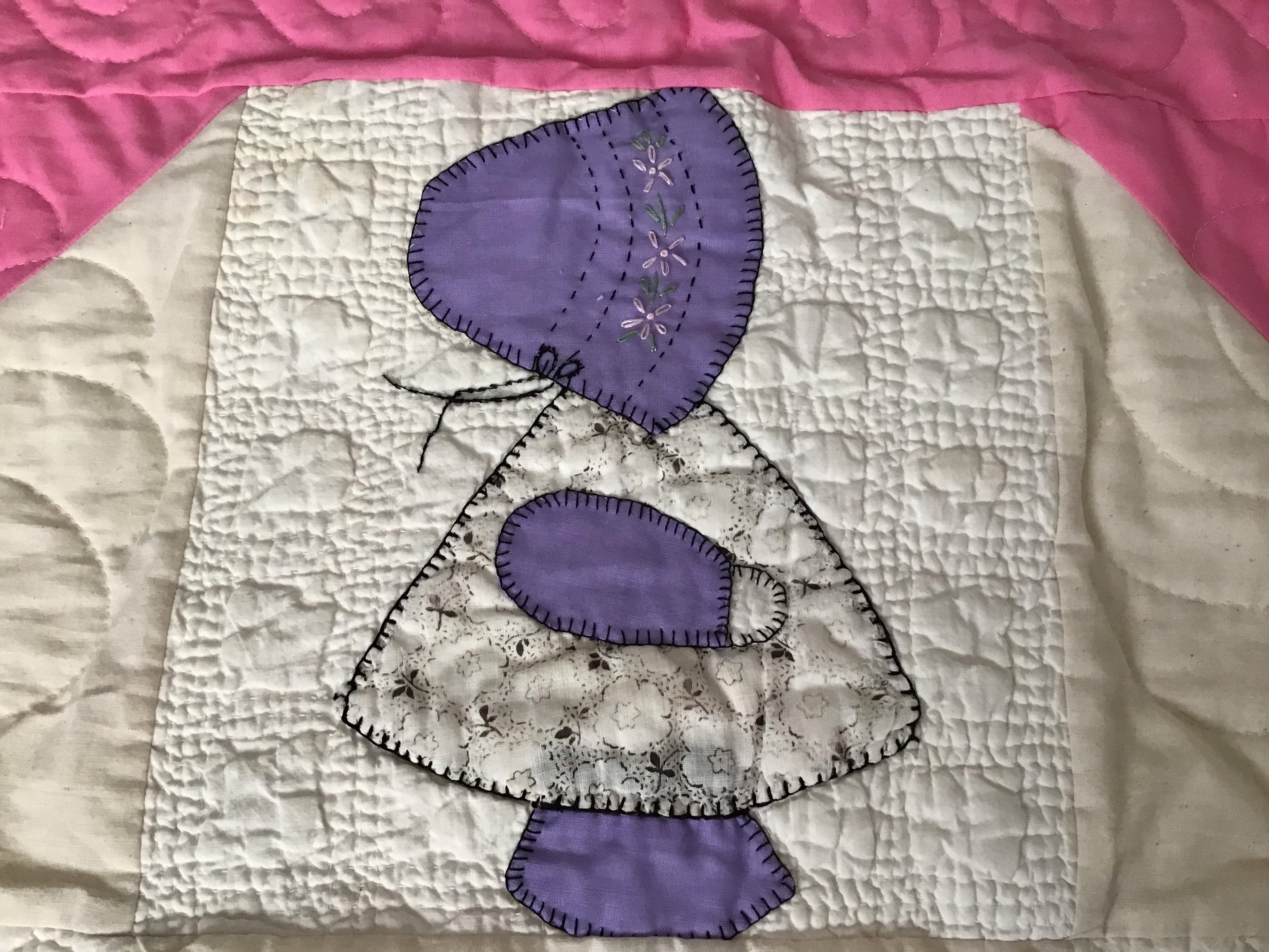 Vintage depression era hand appliquéd hand embroidered | Etsy