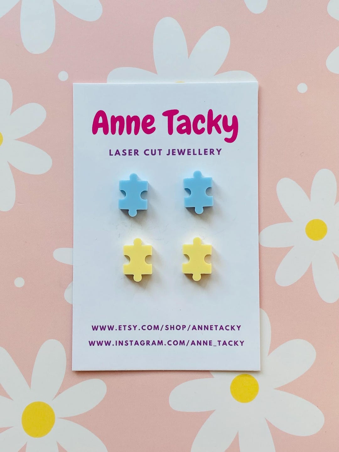 SAMPLE SETS Stud Earrings X2 - Laser Cut Acrylic Jewellery - Statement ...