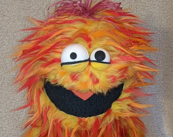 Orange Monster Puppet - Etsy
