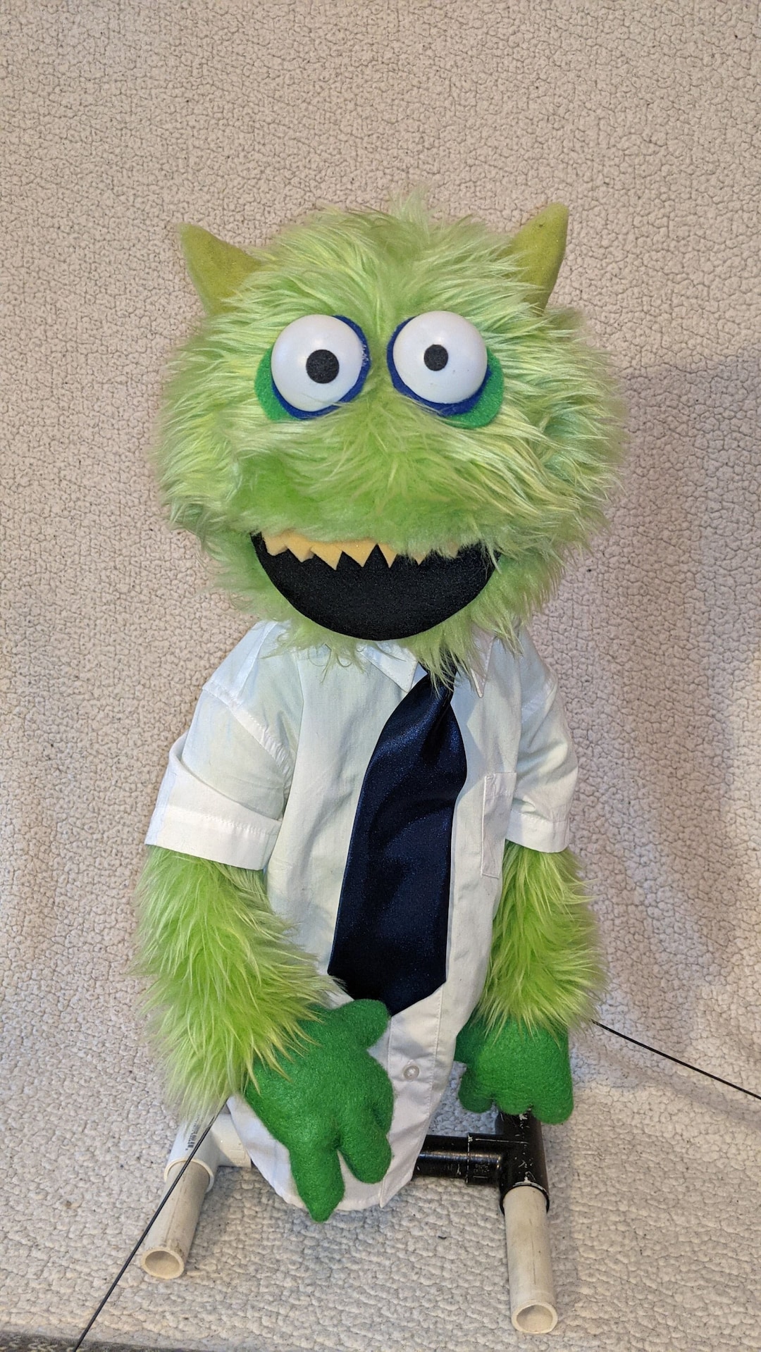 Monster Puppet Custom Green Professional Style - Etsy