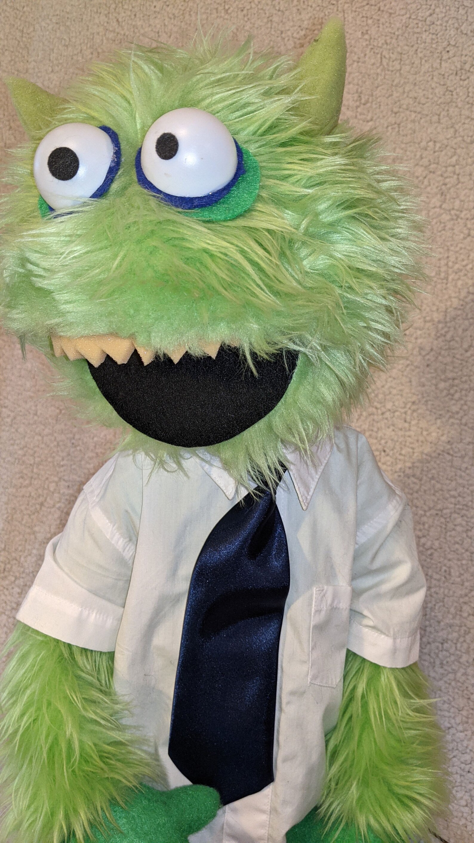 Monster Puppet Custom Green Professional Style - Etsy