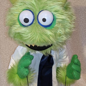 Monster Puppet Custom Green Professional Style - Etsy