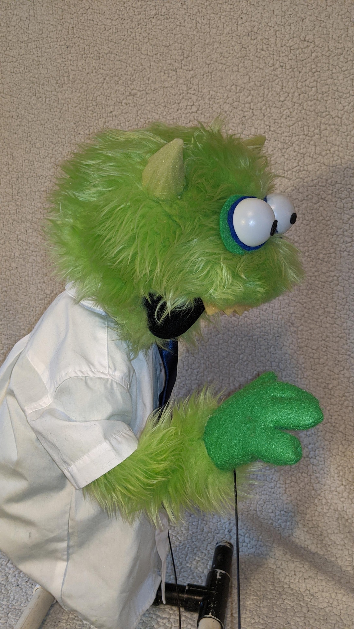 Monster Puppet Custom Green Professional Style - Etsy