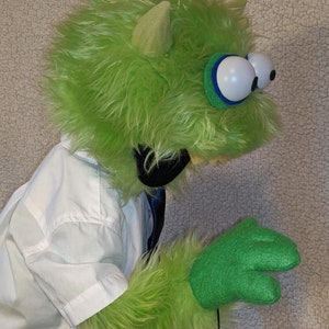 Monster Puppet Custom Green Professional Style - Etsy
