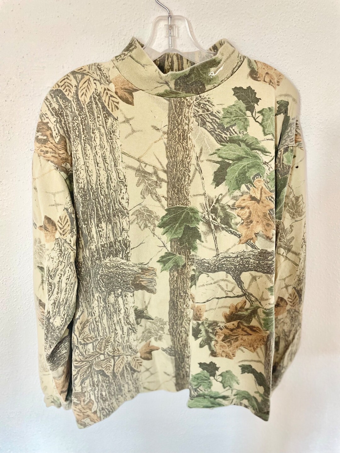 Vintage Soft and Worn Camo Turtleneck Fits Like L/XL - Etsy