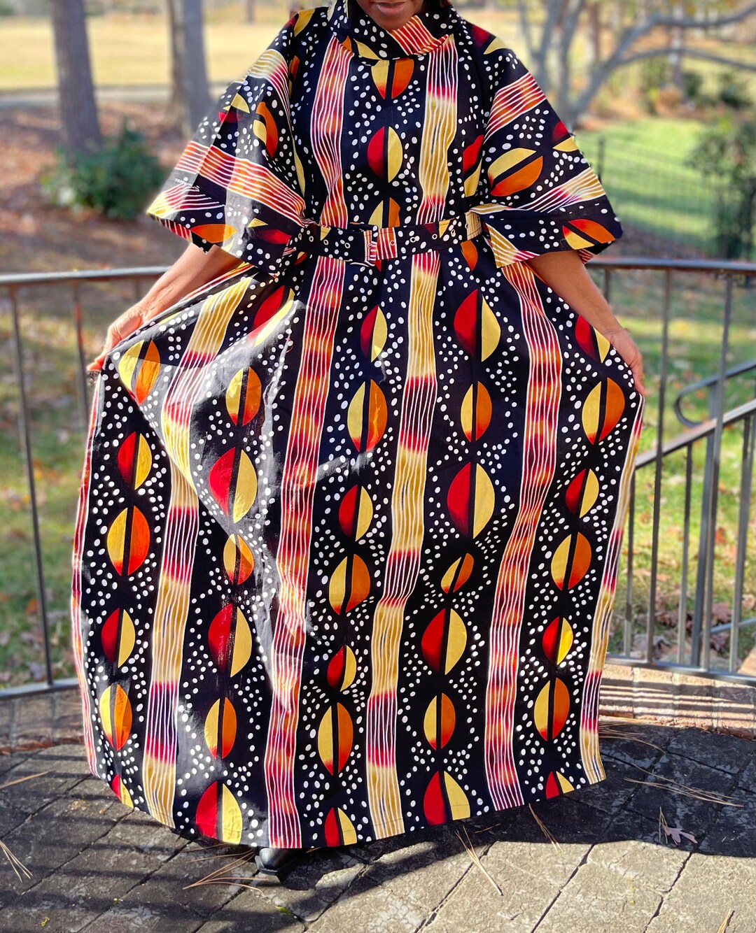 Oversized Multicolor Belted Open Side Slit Maxi Cape Duster Blouse - Etsy