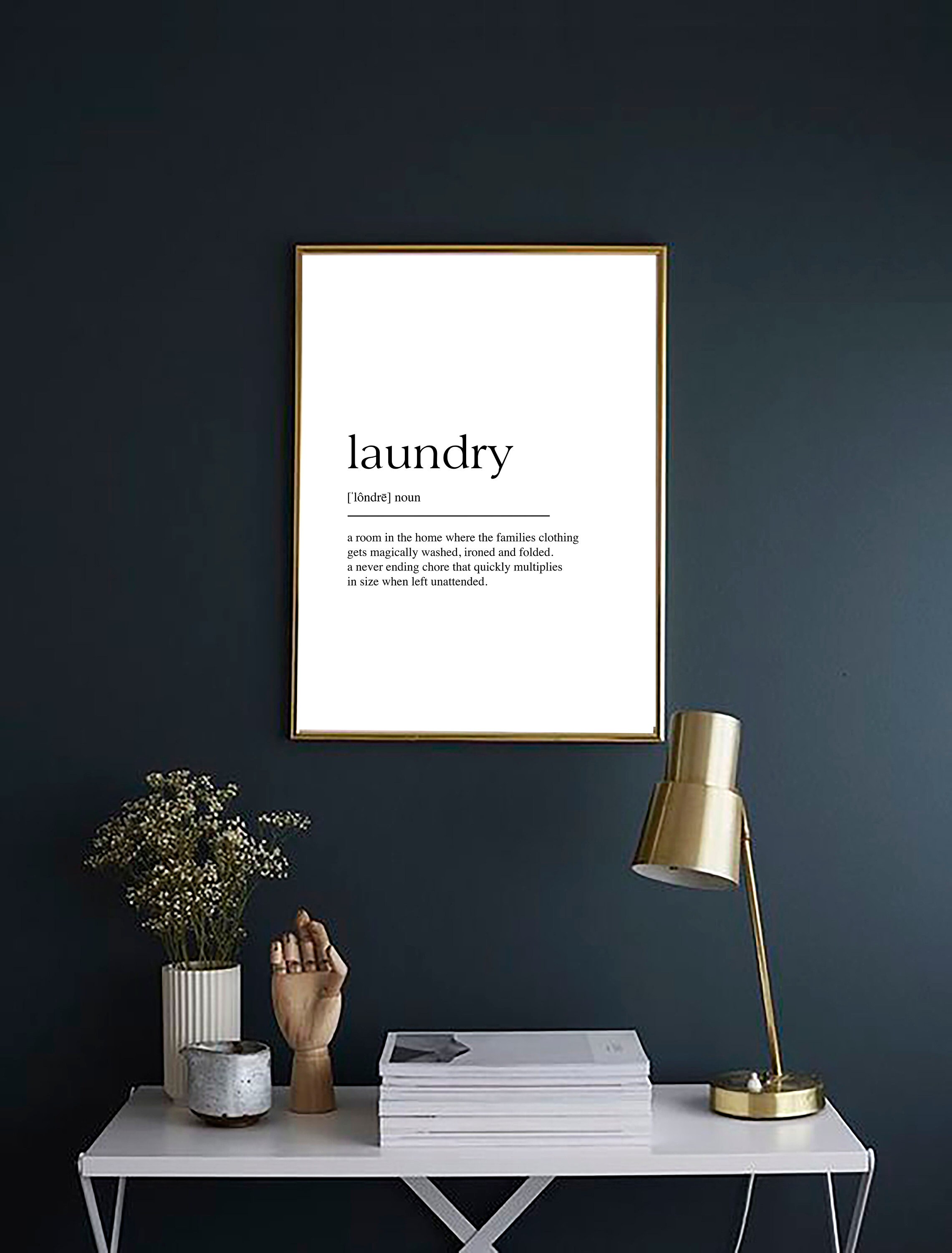 Laundry Print Digital Download Laundry Definition Print | Etsy