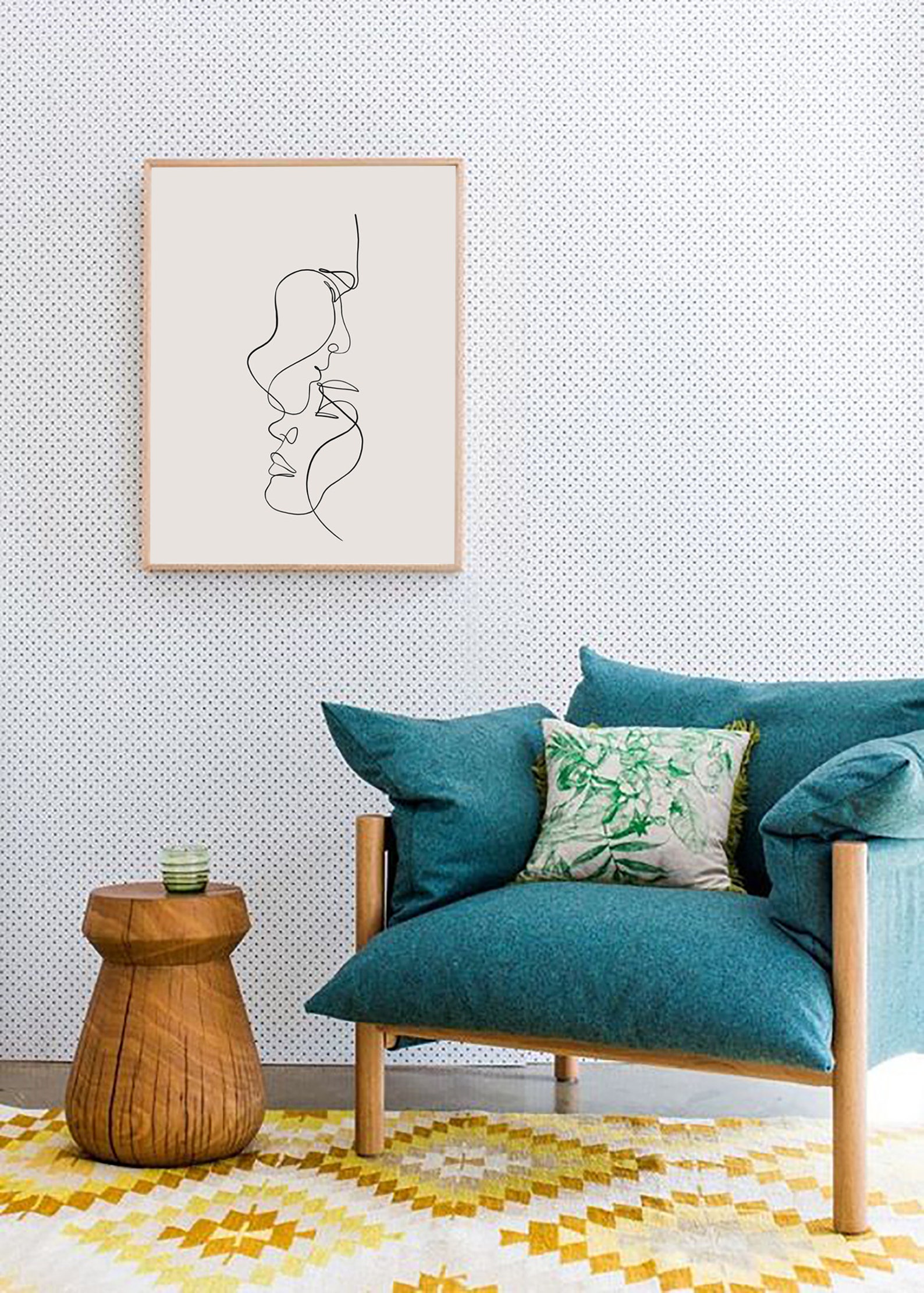 Couple One Line Poster Abstract Art One Line Art Abstract - Etsy