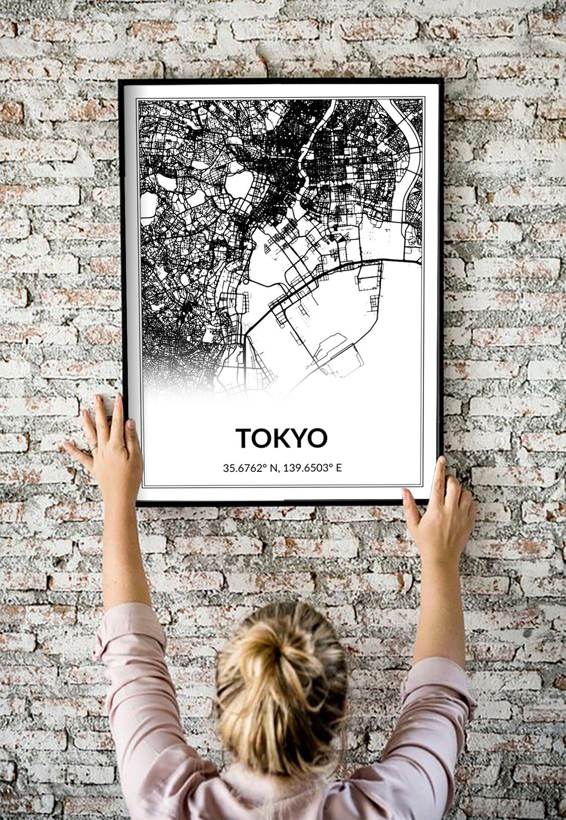 Tokyo Map Print 東京 Map Art Poster Map of Japan City Street - Etsy Canada