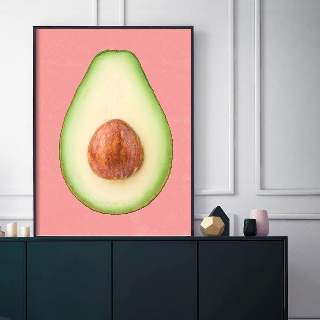 Avocado Poster Kitchen Wall Art Print Tropical Fruit - Etsy Canada