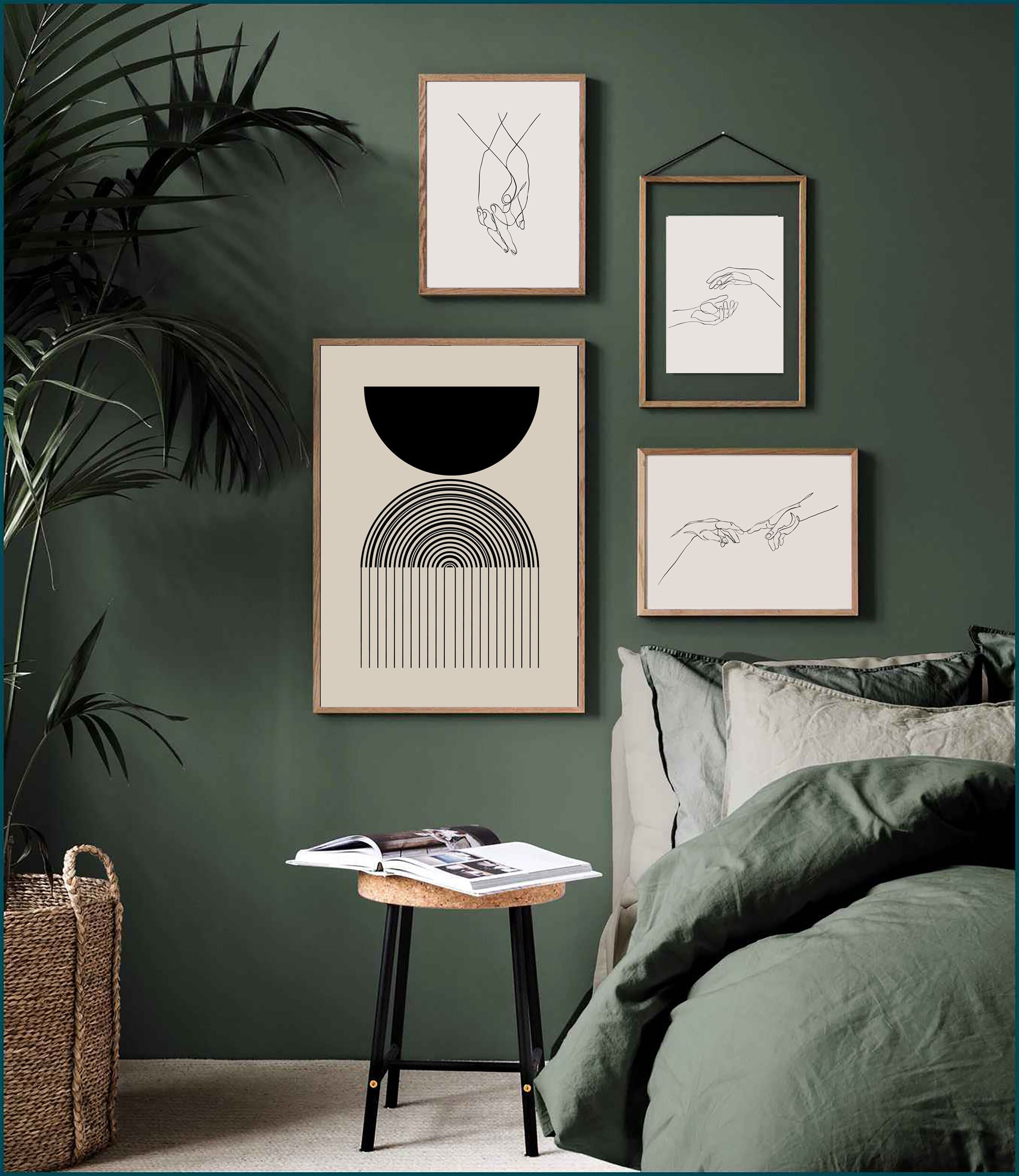 Holding Hands One Line Poster Abstract Art Abstract Poster - Etsy Canada