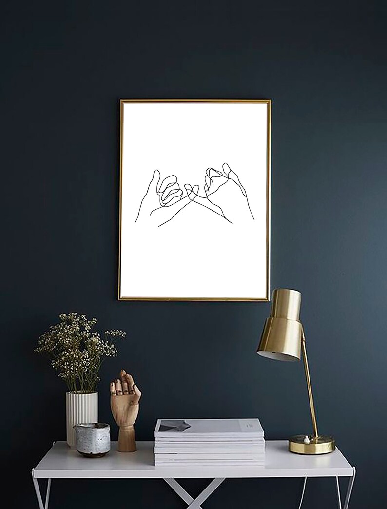 SET of 3 One Line Poster, Trio Abstract Art, Abstract Poster, Modern ...