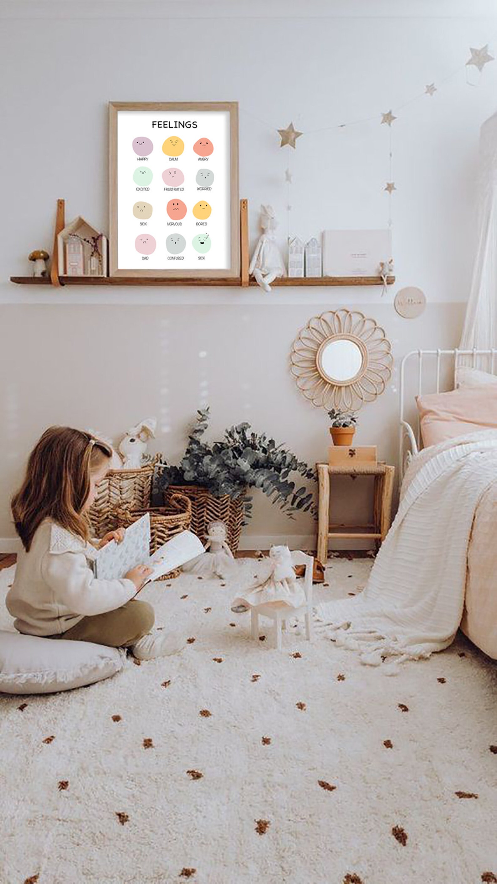 Feelings Poster Emotions Chart Classroom Decor Montessori - Etsy