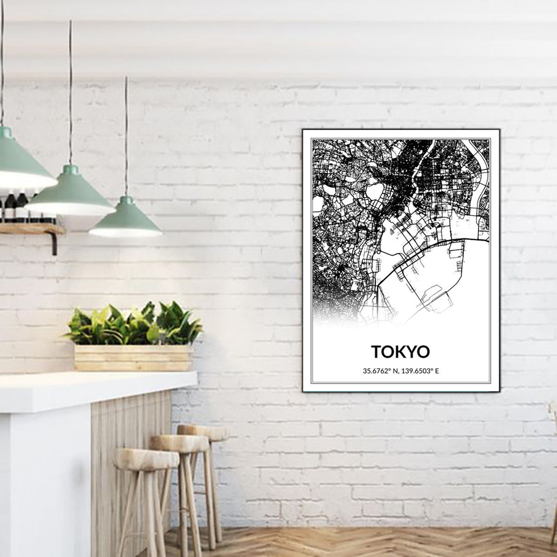 Tokyo Map Print 東京 Map Art Poster Map of Japan City Street - Etsy Canada