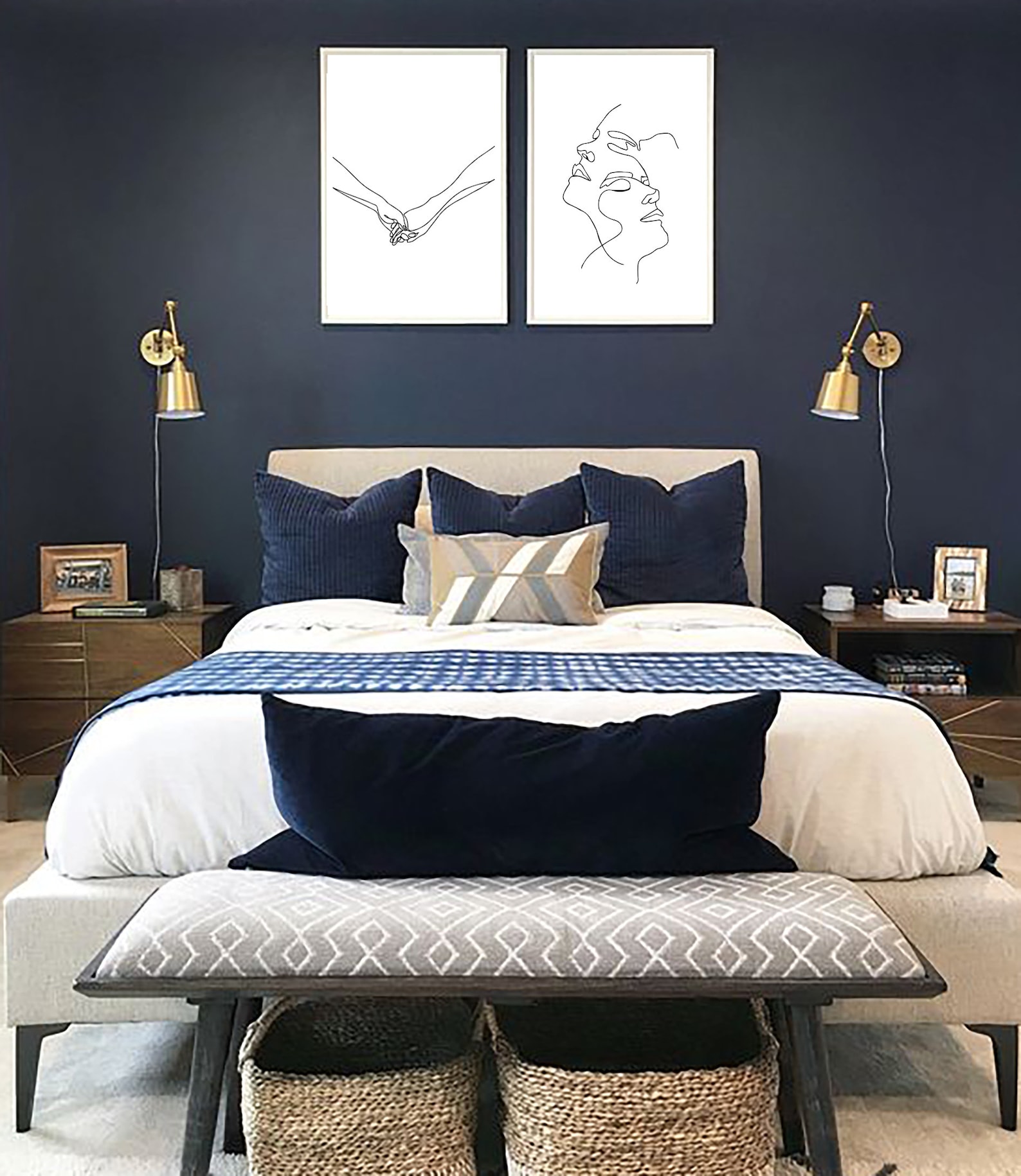 SET of 3 One Line Poster, Trio Abstract Art, Abstract Poster, Modern ...
